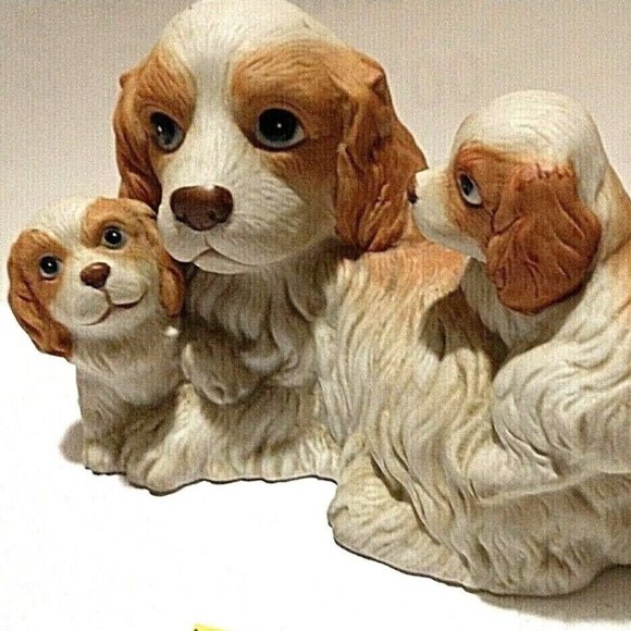 Homco | Accents | Vintage Homco Porcelain Cocker Spaniel Mother Dog ...
